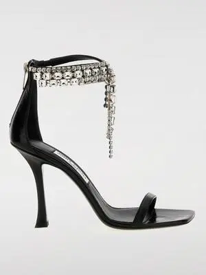 JIMMY CHOO Embellished Stiletto Heeled Sandals - Black