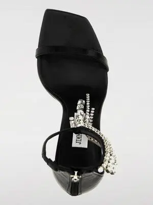 JIMMY CHOO Embellished Stiletto Heeled Sandals - Black