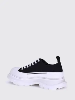 Alexander McQueen Tread Slick Cotton Canvas Sneakers - Black