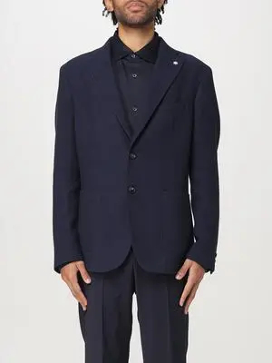 MANUEL RITZ Single Breasted Blazer - Blue