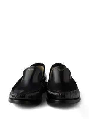 Prada Brushed Leather Loafers