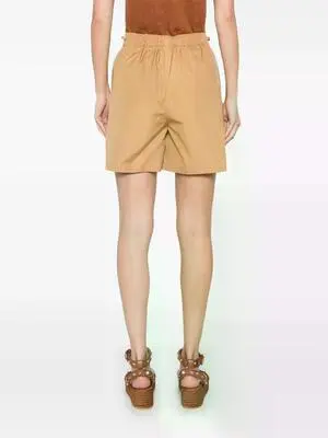 Max Mara Poplin Shorts - Brown