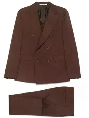 Tagliatore Wool Suit - Brown