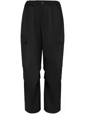 0711 TBILISI Straight-leg Cargo Trousers - Black