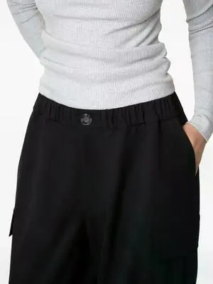 0711 TBILISI Straight-leg Cargo Trousers - Black