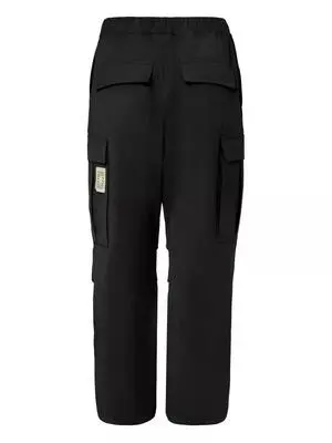 0711 TBILISI Straight-leg Cargo Trousers - Black
