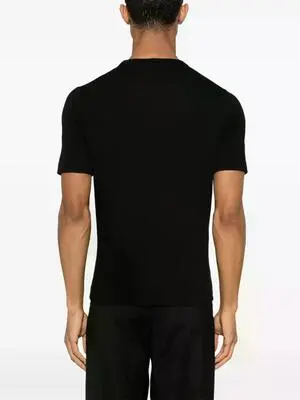 Caruso Short-sleeves Cotton T-shirt - Black