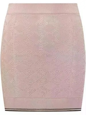 Amiri Pointelle-knit Mini Skirt