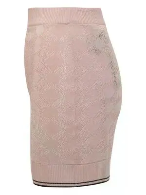 Amiri Pointelle-knit Mini Skirt