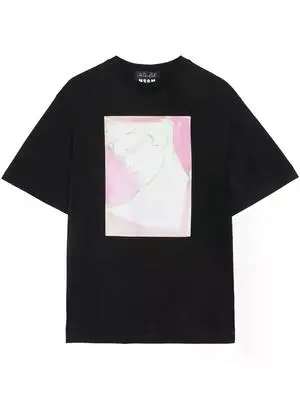 MSGM Cotton T-shirt - Black