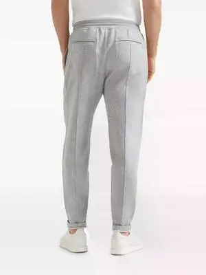 Brunello Cucinelli Ribbed Track Pants - Grey