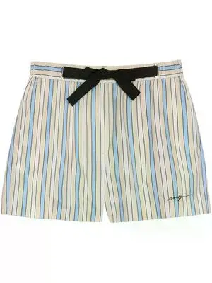 MSGM Striped Shorts - Blue