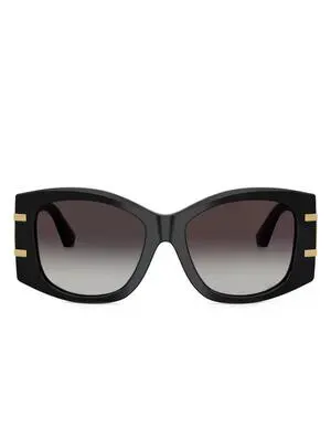 Dolce & Gabbana Geometric Frame Sunglasses - Black