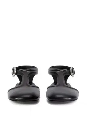 JIL SANDER Mary Jane Ballerina Shoes - Black