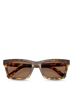Miu Miu Rectangle Sunglasses, 55mm - Dark Brown