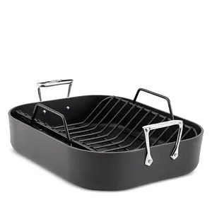 ALL-CLAD Ha1 Expert Cookware, Nonstick Roaster With Rack - Black