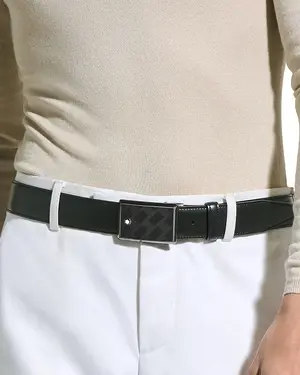Montblanc Extreme 3.0 Leather Belt - Black