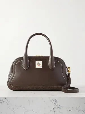 Bally Unda Leather Tote - Brown