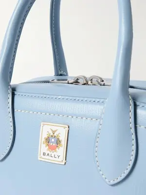 Bally Unda Appliquéd Leather Tote - Blue