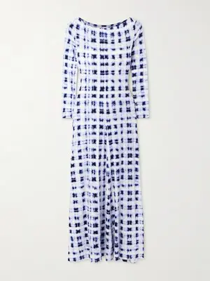 Proenza Schouler White Label Jen Printed Midi Dress - Blue