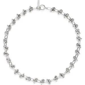 JUSTINE CLENQUET Daria Knot Chain Necklace