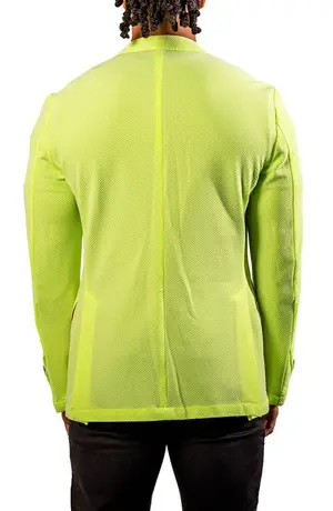 MACEOO Neon Unconstructed Knit Blazer