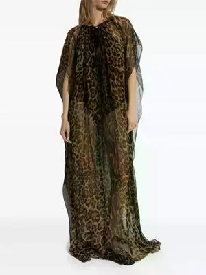 TOM FORD Silk Leopard Print Dress