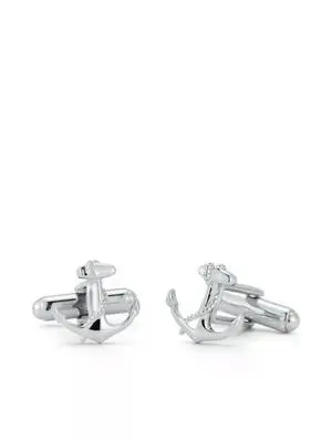 Mateo Anchor Cufflinks - Silver
