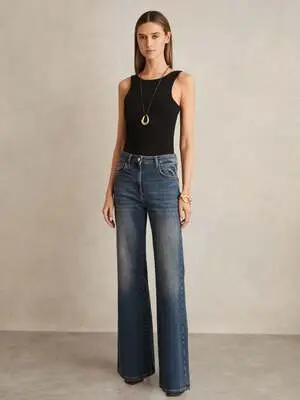 REISS Lara Stretch-cotton Vest