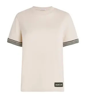 Moncler Cotton Logo T-shirt - Ivory