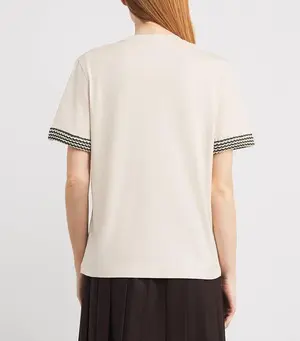 Moncler Cotton Logo T-shirt - Ivory