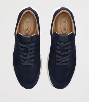 TOD'S Suede Allacciato Sneakers - Navy