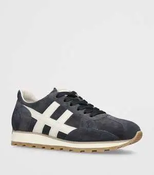 Hogan H671 Allacciato Suede Sneakers - Blue