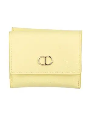 TWINSET Wallet Textile Fibers - Yellow