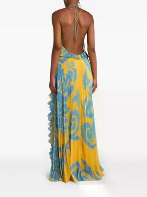 Etro Long Ruffled Dress