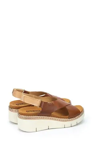 Pikolinos Gomera Wedge Sandals - Brandy