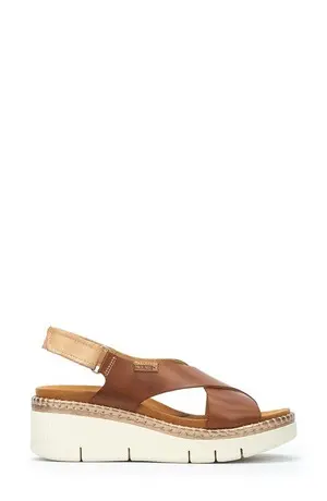 Pikolinos Gomera Wedge Sandals - Brandy
