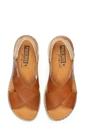 Pikolinos Gomera Wedge Sandals - Brandy
