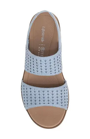 LIFESTRIDE Bzees Festive Slingback Platform Wedge Sandal