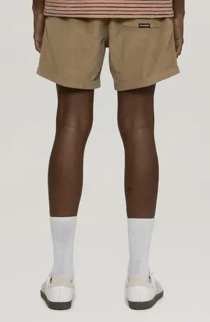 MAUI & SONS Camp 84 Corduroy Walking Shorts - Tan