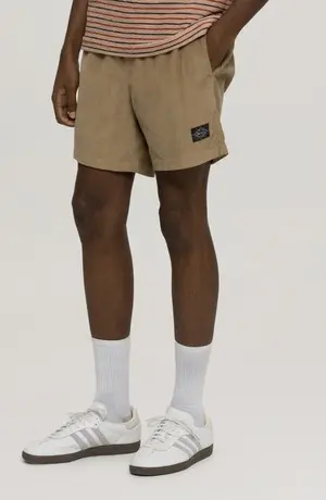 MAUI & SONS Camp 84 Corduroy Walking Shorts - Tan