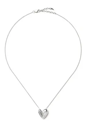 MISSOMA Puffy Heart Pendant Necklace - Silver