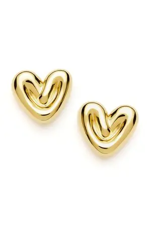 MISSOMA Puffy Heart Stud Earrings - Gold