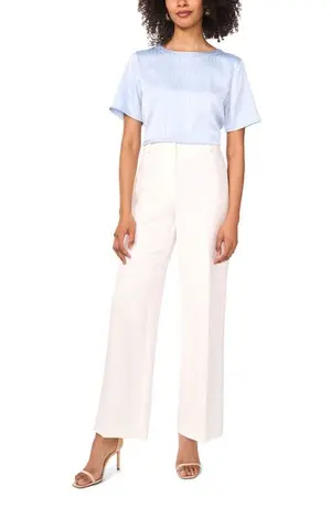 Vince Camuto Metallic Stripe Satin Top