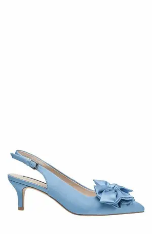 French Connection Quinnbow Slingback Kitten Heel - Blue
