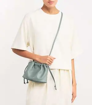 Strathberry Leather Drawstring Charlotte Clutch