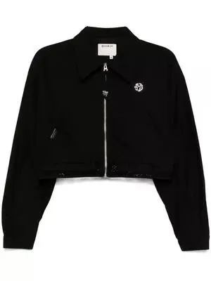 MUSIUM DIV. Logo Cropped Jacket - Black