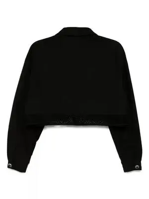 MUSIUM DIV. Logo Cropped Jacket - Black
