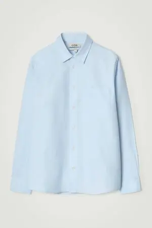 Cos Relaxed Oxford Shirt Blue