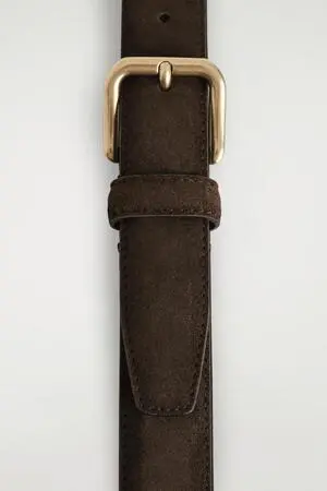 Cos Suede Belt - Brown